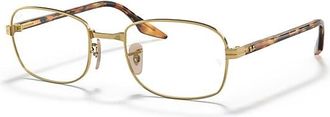Ray-Ban Rb3690 Optics Havana Gelb Fassung Klar Glas Polarisiert 53-21
