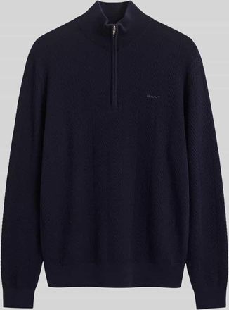 GANT Regular Fit Troyer aus Baumwoll-Woll-Mix