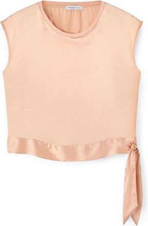 Motivi Femme, Blouses et Chemises, Rose, Taille: 38 FR Blouse en satin avec