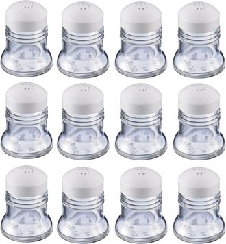 Westmark Salzstreuer-Display, Inhalt: 12 Streuer, Fassungsverm&ouml;gen: je 40 ml, Glas/Kunststoff, Paris-Standard, Transparent/Wei&szlig;, 63042611