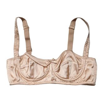 Dolce & Gabbana Femme, Sous-v&ecirc;tements, Beige, Taille: 38 FR Soutien-gorge balconnet &agrave; armatures et semi-coques