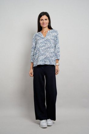 Seidel Moden Druckbluse Otto exclusiv mit Minimalmuster - Viskose- MADE IN GERMANY