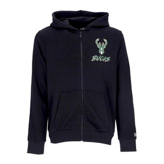 New Era Milwaukee Bucks Script Hoodie Schwarz - - Sweatshirts & Hoodies - Herren - Schwarzk - XL