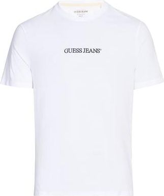 Guess runde Baumwolle - weißer runder Nacken t -Shirt