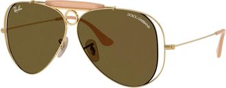 Ray-Ban unisex, Accessoires, Jaune, Taille: 58 MM Rb3138M Lunettes de soleil pilote
