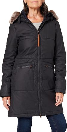Camel Active Damen 310930/6F06 Mantel, Charcoal, 40