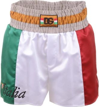 Dolce & Gabbana Homme, Shorts, Blanc, Taille: S Italia Sport Shorts