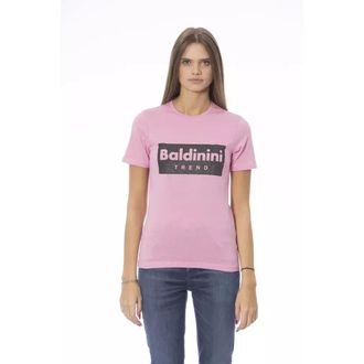 Baldinini Femme, Tops, Rose, Taille: 38 FR Boxy Tee