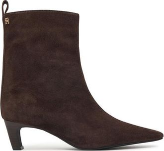 Tommy Hilfiger Stiefeletten Kitten Heel Suede Ankle Boot FW0FW09670 Dunkelbraun