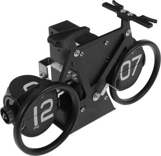 Artibetter Vintage Fahrrad Form Flip Uhr Mechanische Digitale Tischuhr Retro Desktop Uhr Schwarz f&uuml;r B&uuml;ro Wohnzimmer Schlafzimmer Dekoration