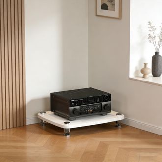 Generic HiFi Regal Stereo-St&auml;nder und -Racks, Medienkonsole, AV-Medienst&auml;nder mit sto&szlig;d&auml;mpfenden F&uuml;&szlig;en, Audio-Rack-Turm-CD-Player-St&auml;nder for Zuhause/B&uuml;ro/Aud