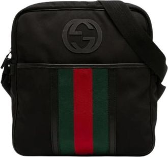 Gucci Pre-owned Nylon Crossbody Bag - - Pre-owned - Damen - Schwarzk - ONE SIZE