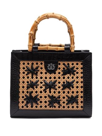 Isla Diana Tote Bag mit Bambushenkel - Schwarz