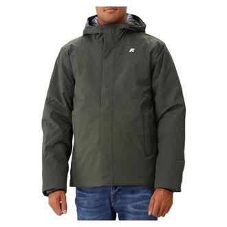 K-Way Gr&uuml;ne Twill Marmot Jacke mit Farbigen Details - - Jackets - Herren - Gr&uuml;n - S