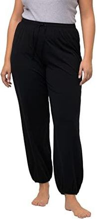 Ulla Popken Jogginghose Pantalon De Sport, Schwarz, 48-48 Femme