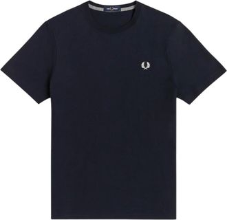Fred Perry Homme, Tops, Bleu, Taille: XL T-shirt col rond bleu