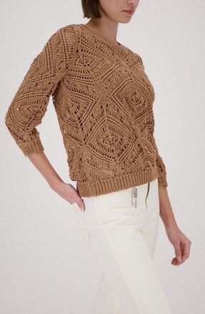 Monari Strickpullover Ajour Regular fit mit Strickmuster