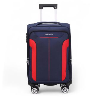 Infinity Leather Weicher Kabinenkoffer 36,5 x 23,5 x 58 cm Nylon 900D Passend f&uuml;r Easyjet, Ryanair, Wizzair Integriertes Schloss