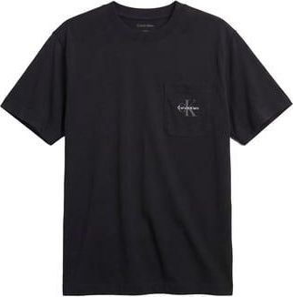 Calvin Klein T-shirt col rond en coton m&eacute;lang&eacute;