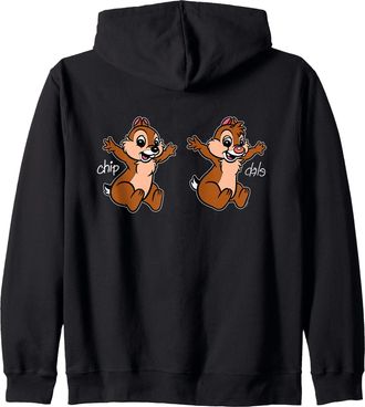 Disney Chip n Dale Retro Character Pose Trip Matching Kapuzenjacke