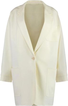 Max Mara Femme, Manteaux, Blanc, Taille: 42 FR Blazer Crois&eacute;