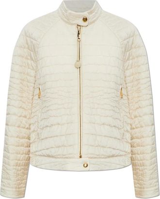 Moncler Femme, Vestes, Beige, Taille: 36 FR Aubrieta Down Jacket