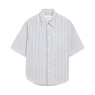 Ami Camisa Blanca Rayas Marino - - Blouses & Shirts - Damen - Mehrfarbig - XS
