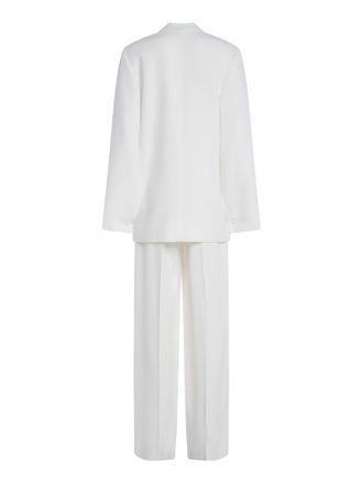 Alberta Ferretti Womens Suit Viscose-Blend White Dress