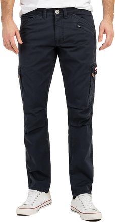 Rock Creek Herren Hose Stretch Cargo Basic Sommer Hose Regular Fit Lange Hose Stoff Hose Sommerhose M&auml;nnerhose H-398 Navy W33 L30