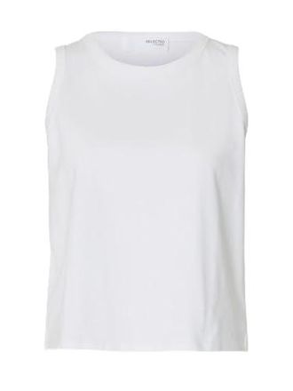 Selected Tank Top Slfessential SL Boxy D&eacute;bardeur Noos, Blanc &eacute;clatant, XL