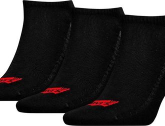 Levi's kurze Socken mit Batwing Logo aus recycelter Baumwolle - 3er-Pack - Herren - Schwarz / Schwarz