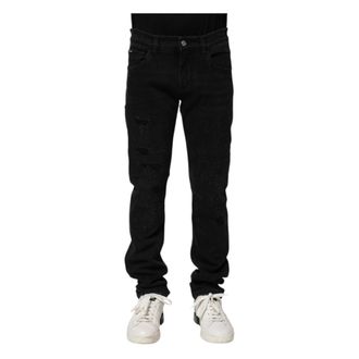 Dolce & Gabbana Gerades Jeans - - Jeans - Herren - Schwarzk - XS