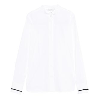 Max Mara Otranto Hemd mit Paspelierung - - Blouses & Shirts - Damen - Wei&szlig; - S