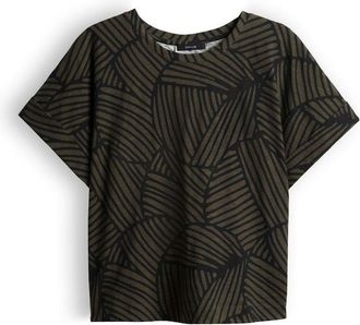 OPUS Print-Shirt Soprinti aus weichem Jersey mit floralem Print Der Aufschlag am &Auml;rmel sorgt f&uuml;r eine entspannte Note