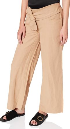 Esprit Damen Pants WVN UTB Hose, Sand-140, 40