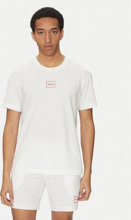 HUGO BOSS T-Shirt Laze 50525236 Wei&szlig; Relaxed Fit