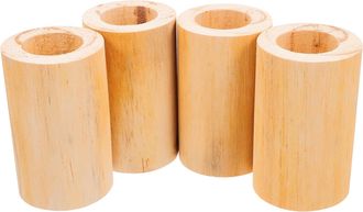 BESPORTBLE Alipis 4 St&uuml;ck Runde M&ouml;belbeinerh&ouml;hungen aus Massivholz 5cm Hohe Betterh&ouml;hungsbl&ouml;cke f&uuml;r Sofa Tisch und Schreibtisch Stabile M&ouml;belpodeste f&uuml;r Wohnzimm