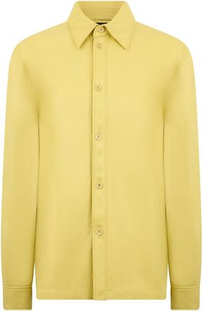 Fabiana Filippi Femme, Blouses et Chemises, Jaune, Taille: 44 FR Chemise en cuir Nappa