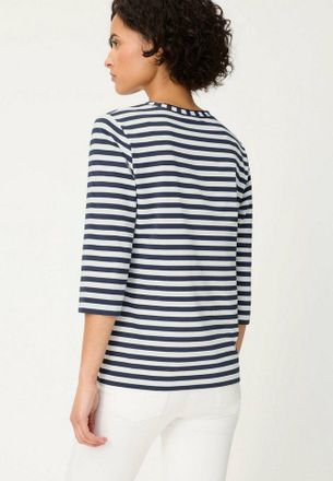 Olsen T-Shirt Shirt mit dekorativem Streifen-Print