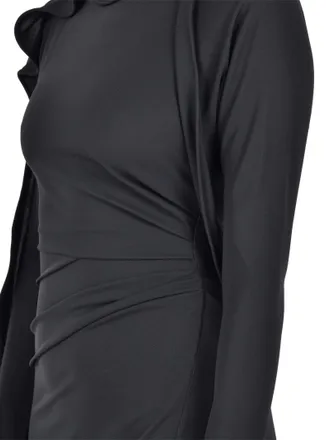 Victoria Beckham Womens Long Viscose Dress Black