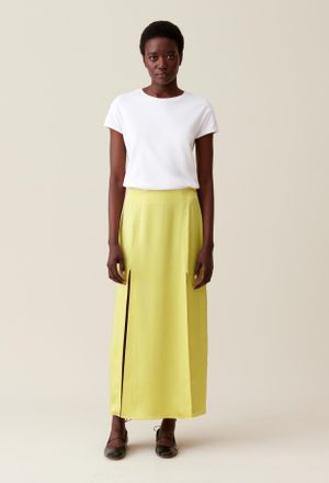 Claudie Pierlot Jupe longue fluide &agrave; pinces