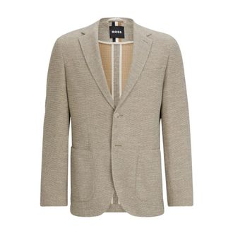 HUGO BOSS Elegantes Americana Blazer - - Jackets - Herren - Beige - 3XL
