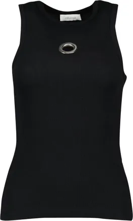 Paco Rabanne Femme, Tops, Noir, Taille: 38 FR Hauts sans manches