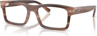 Ray-Ban Rb5435 Optics Havana Braun Fassung Klar Glas Polarisiert 56-19