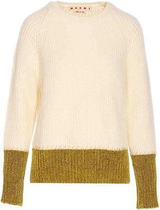 Marni Rundhalspullover - Weiß