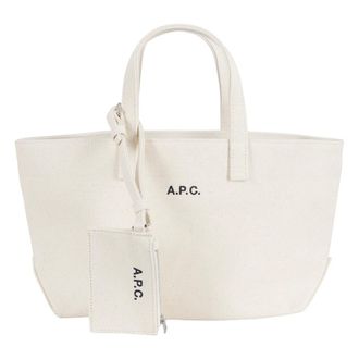 A.P.C. A.p.c., Femme, Sacs, Blanc, Taille: ONE Size Le Drummer Toile Small