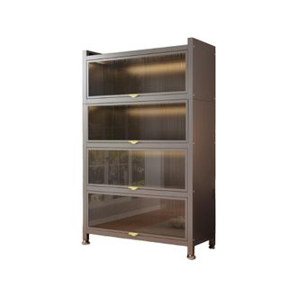 Generic Gro&szlig;z&uuml;giger Aufbewahrungsschrank, Schubladenelement aus Kohlenstoffstahl mit nach innen &ouml;ffnenden, verdeckten T&uuml;ren und verstellbaren F&uuml;&szlig;en, geeignet 