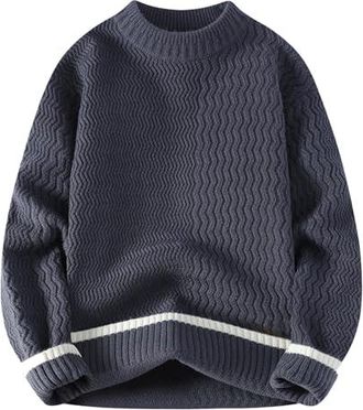 Generic Pull Homme Col Roulé Laine Pull Rouge Homme Pull Boutonné Homme Pull Classe Homme Cardigan Homme Grosse Maille Pull D éTé Homme Pull Homme Coton Pull 