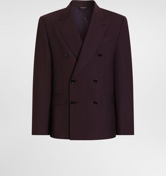 Dolce & Gabbana Sicilia Light Double-breasted Wool Jacket - Mann Collection Mehrfarbig 46