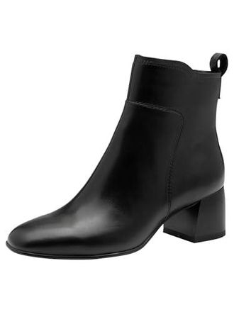 Tamaris Femme Damen Boot Heel 1-25323-45 Bottine, Cuir Noir, 37 EU